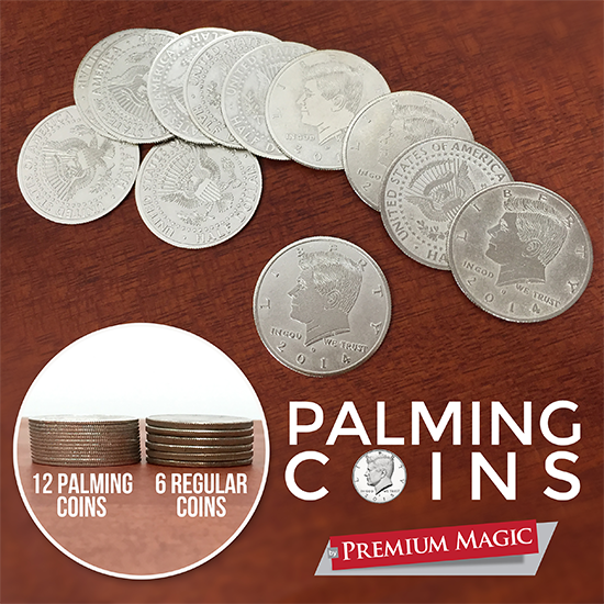 Palming Coin Set (U.S. Half design /12 piece) by Premium Magic - Trick ...