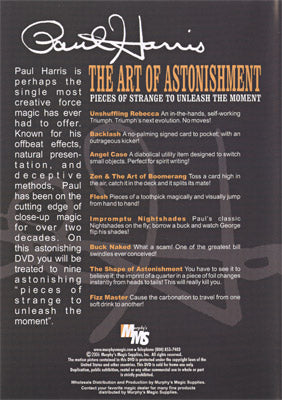 Art Of Astonishment by Paul Harris - DVD | Fantasma Magic